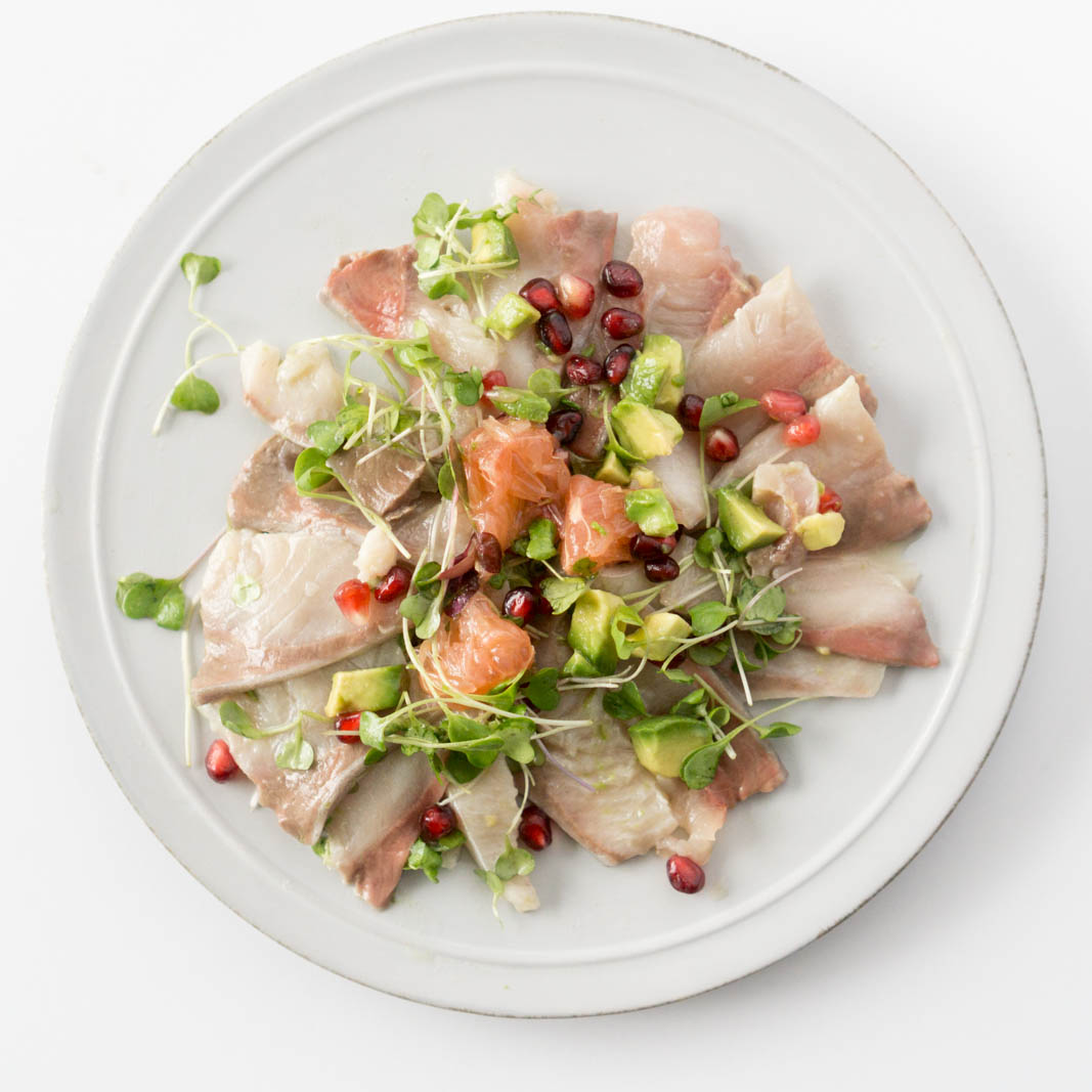 Citrus-marinated Hamachi Crudo - The Chef Charette